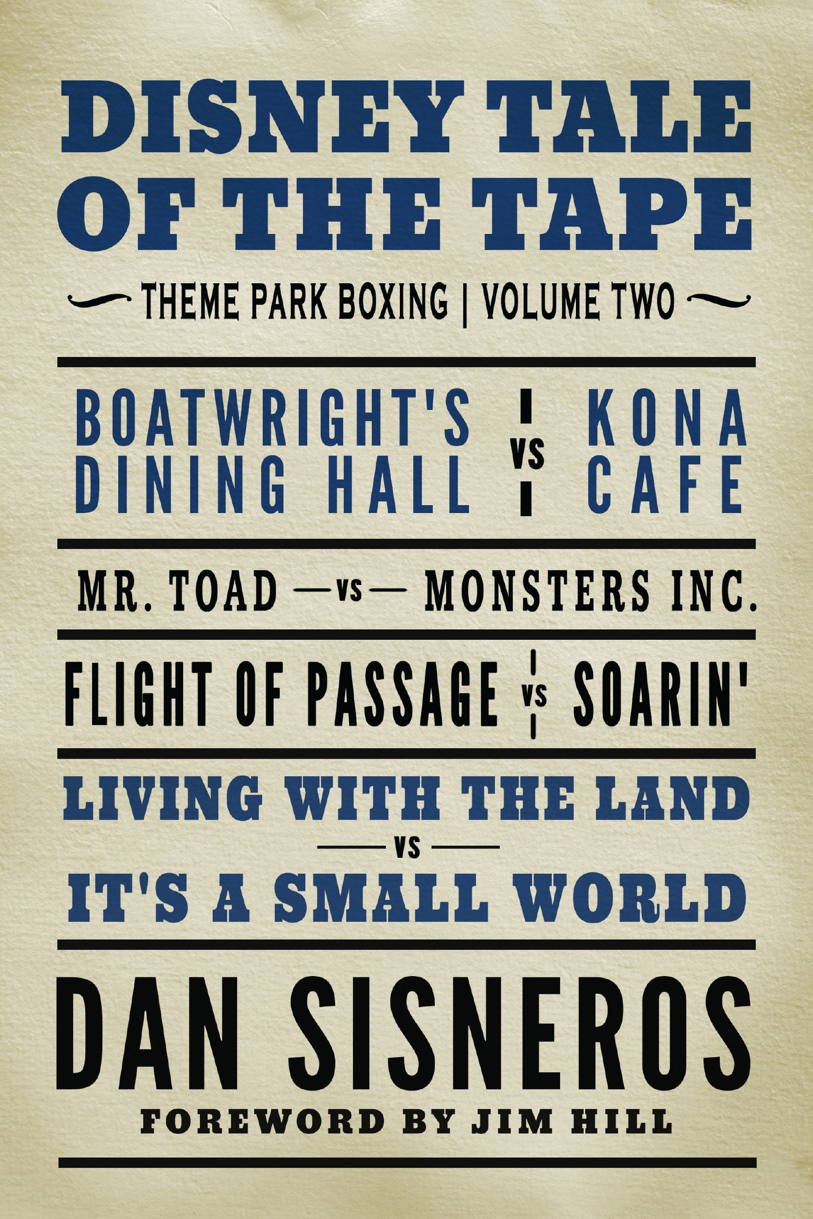 Disney Tale of the Tape: Theme Park Boxing (Volume 2) – Theme Park Press